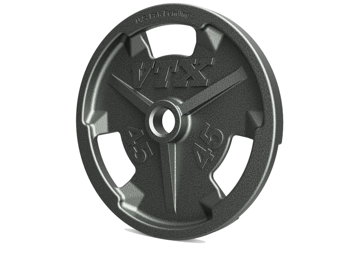 VTX Iron 3 Hole Olympic Grip Plate (Wide Flange) - GO-V — GymsHQ