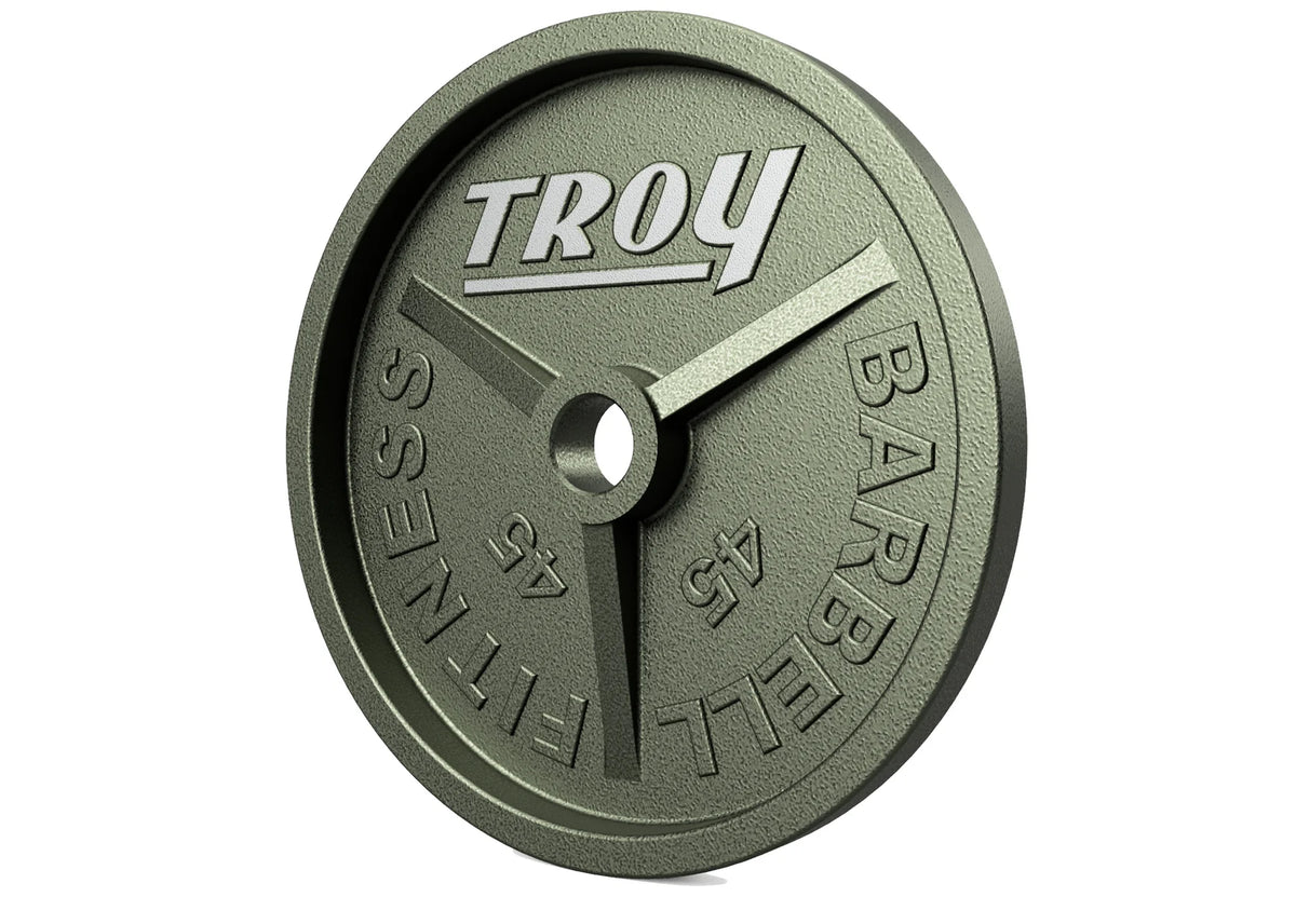 TROY Wide flanged Premium Machined Olympic Iron Plates - HO — GymsHQ