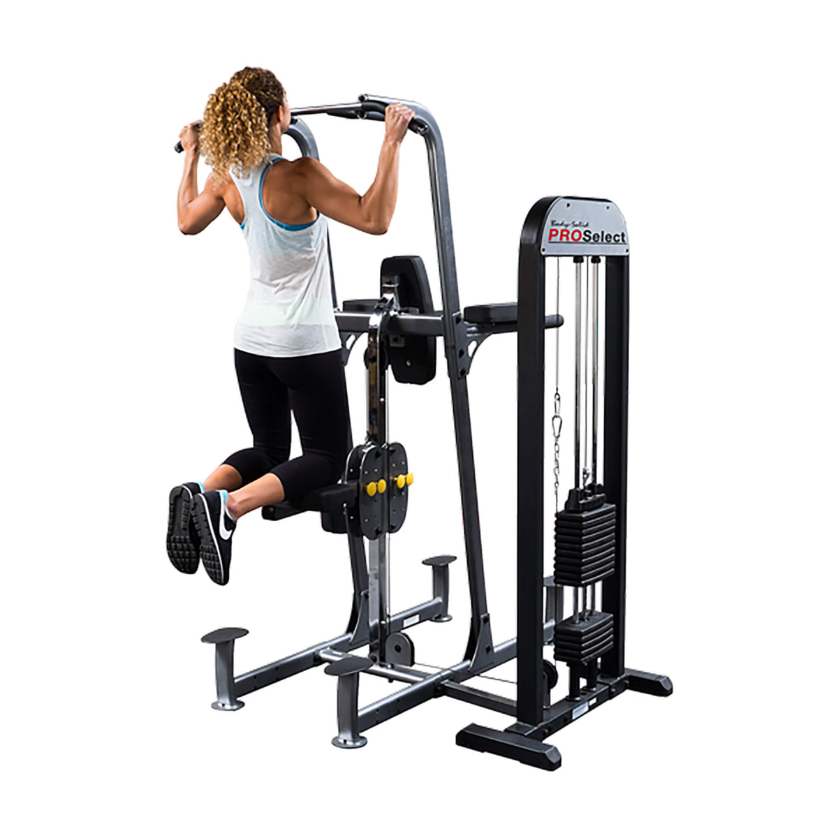 Body Solid Pro Select FCD-STK Weight-Assisted Chin-Dip Machine — GymsHQ